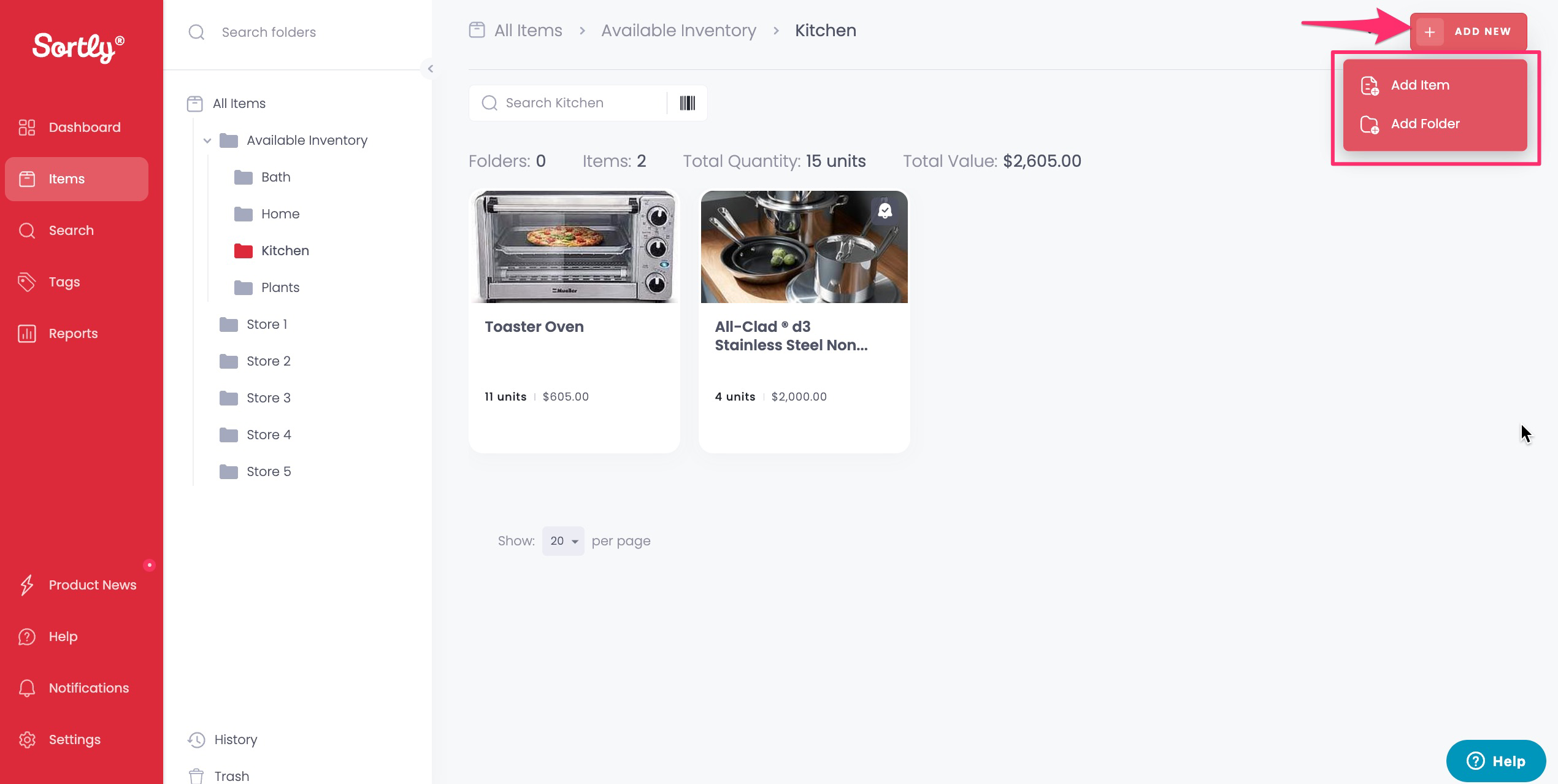 How to Add Items – Sortly Support