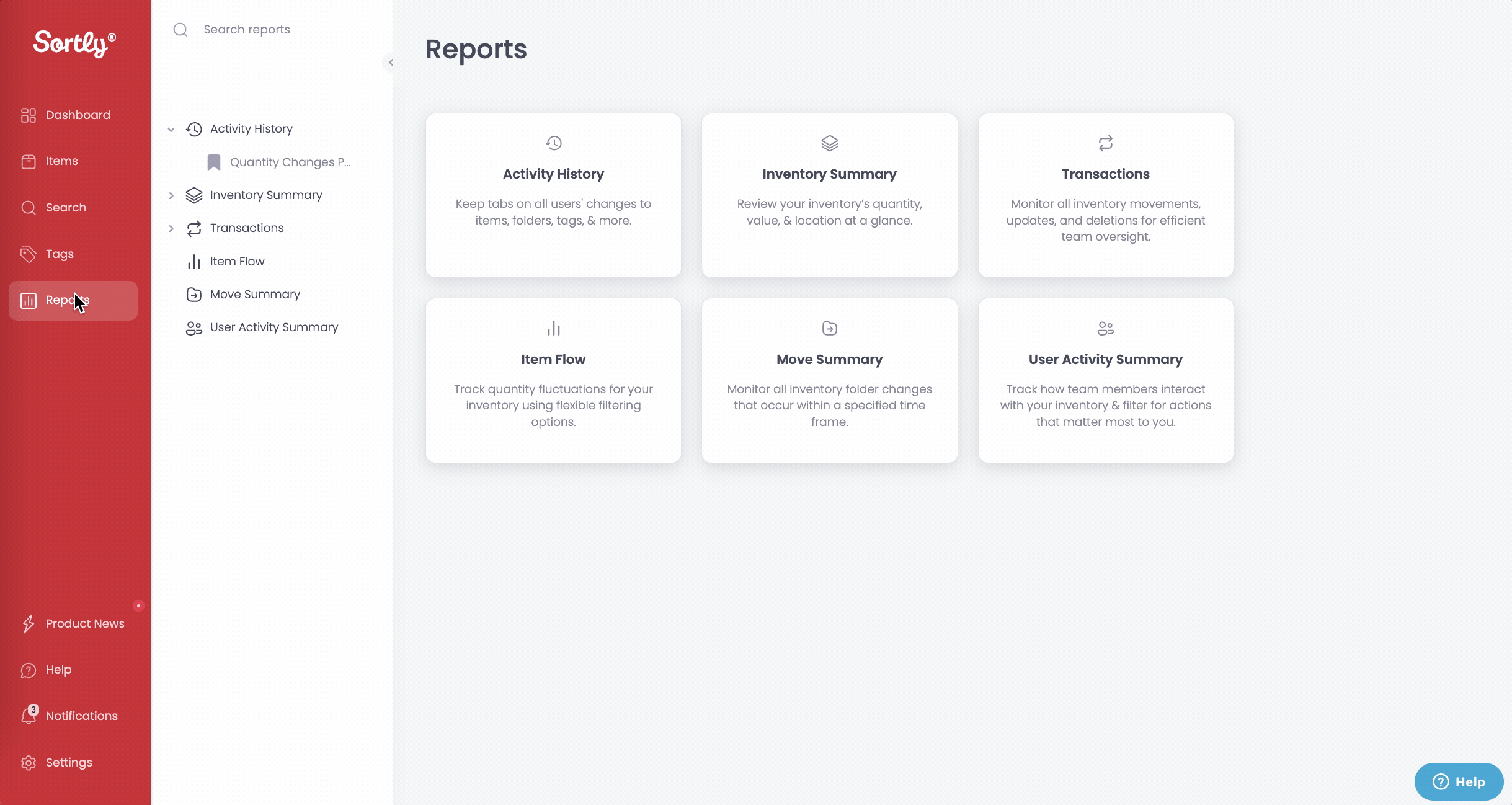 Saved Reports – Sortly Help Center