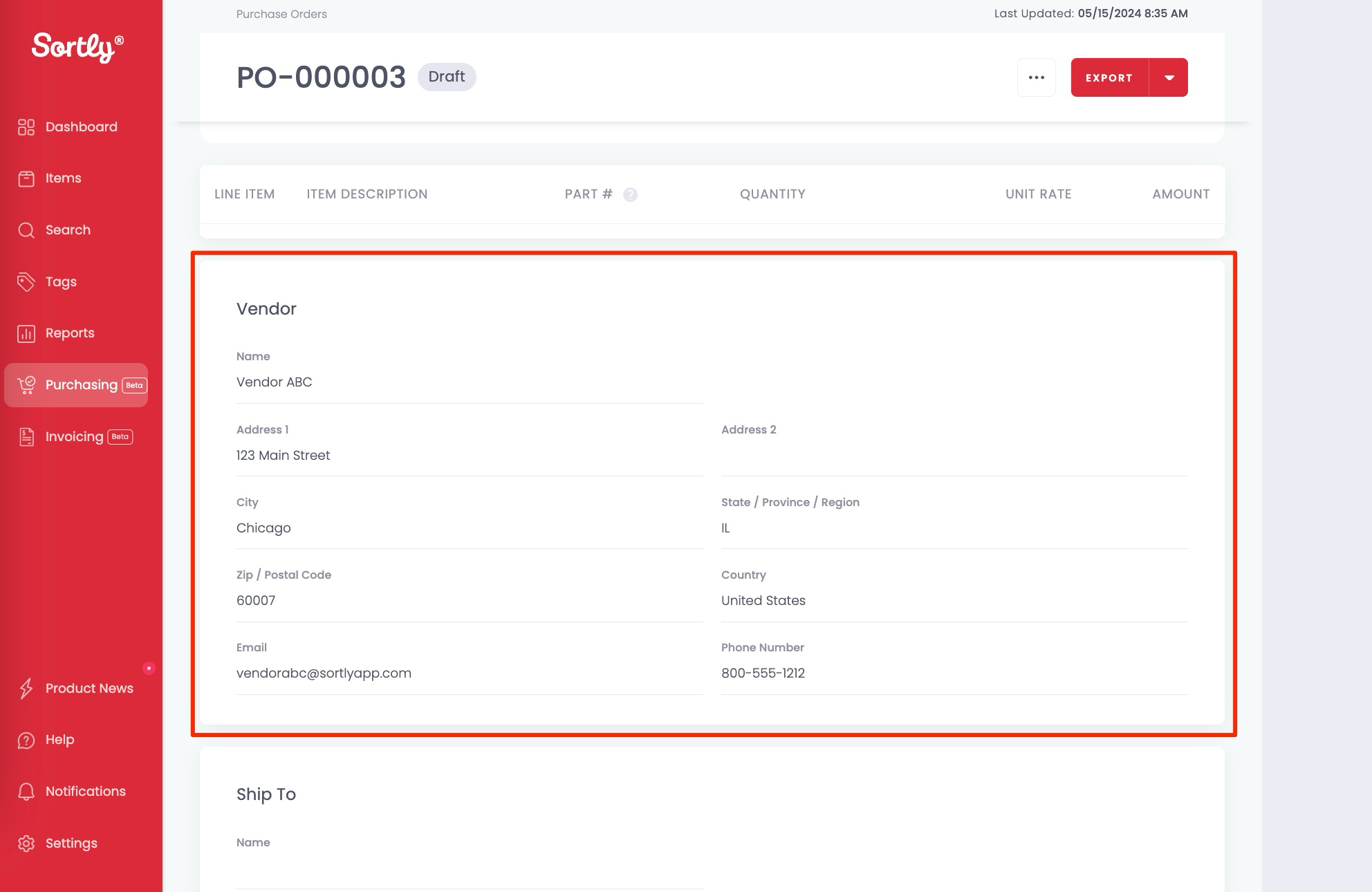 Purchase Orders – Sortly Support