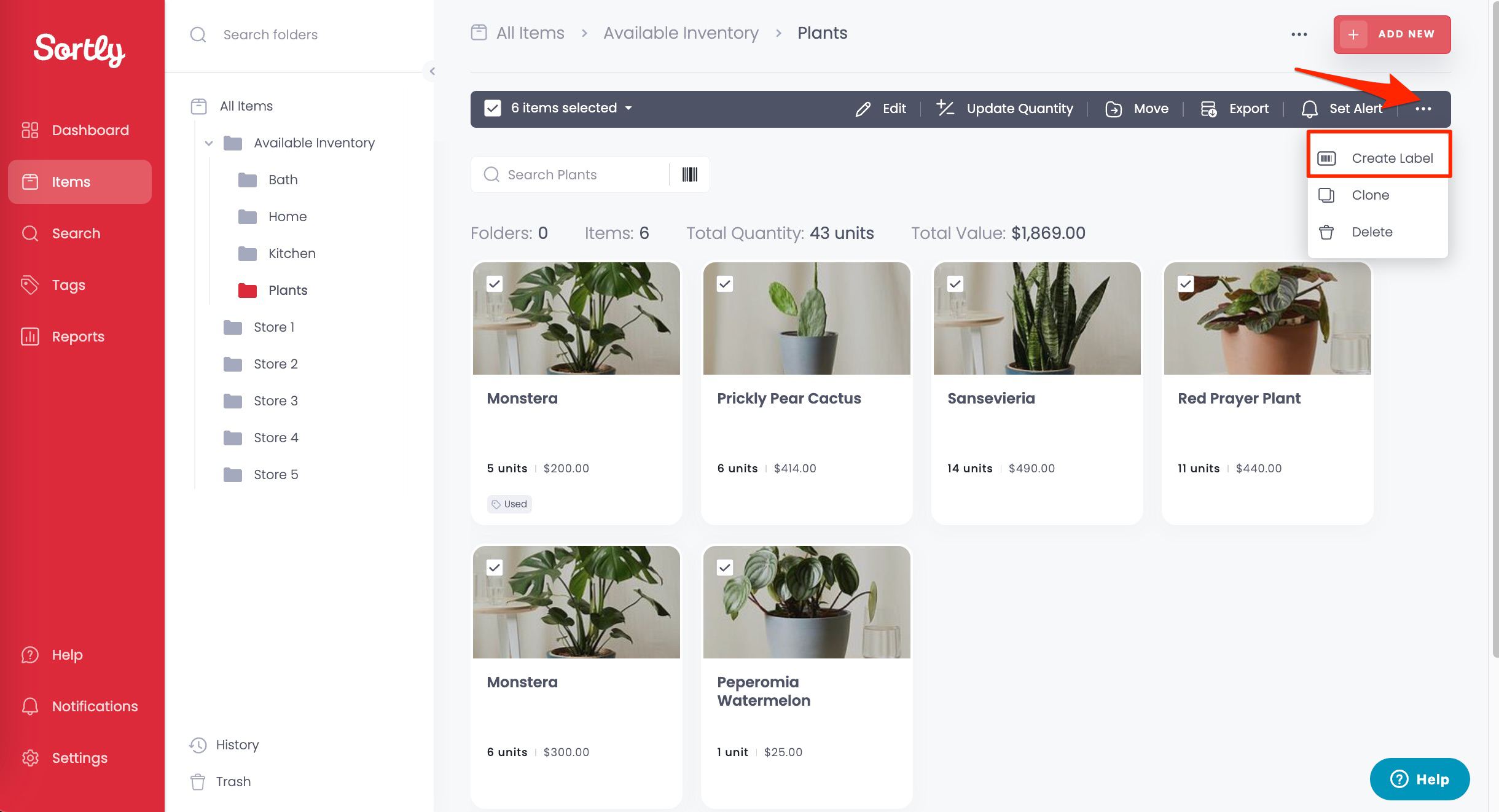 Create QR Code and Barcode Labels – Sortly Support