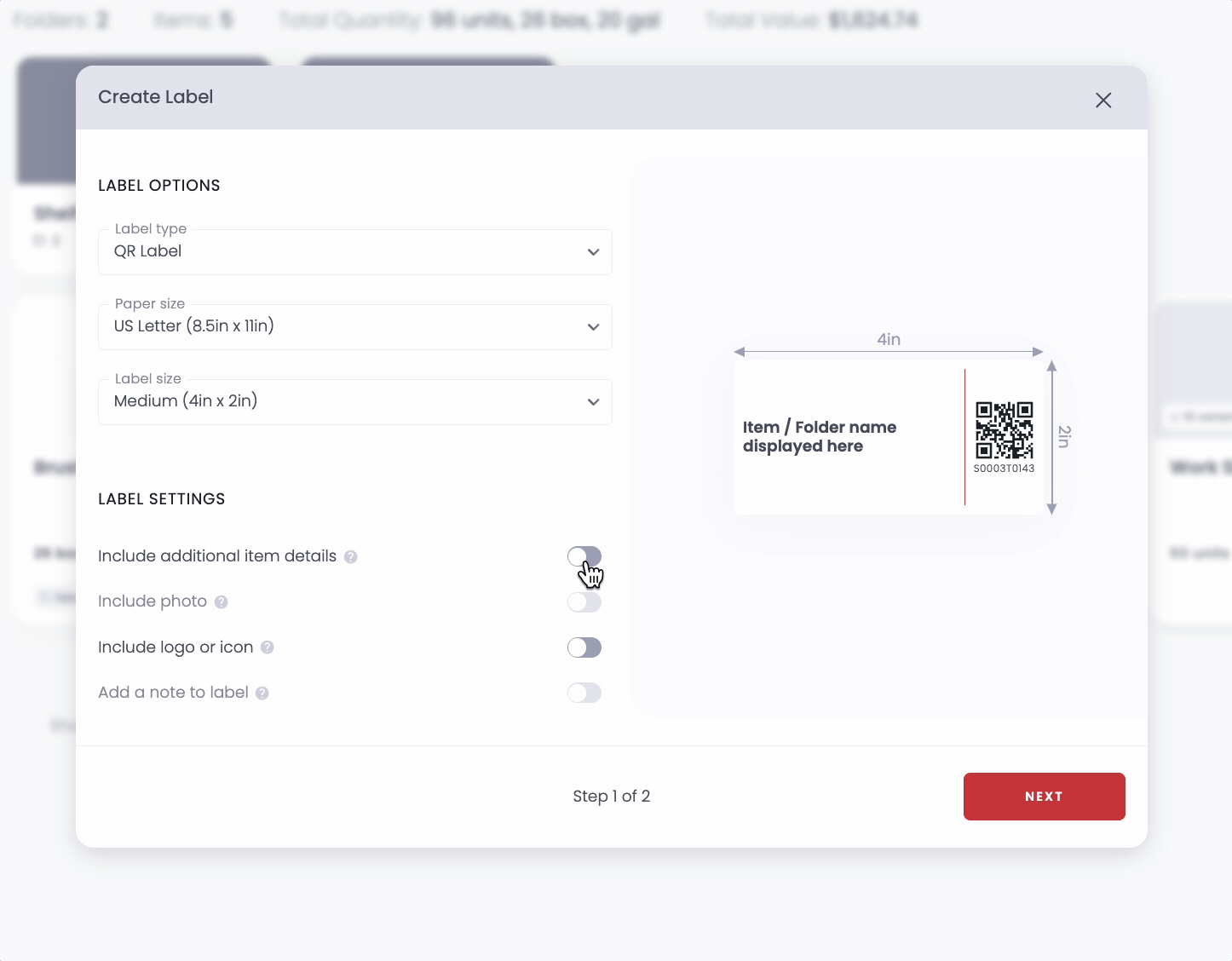 Create QR Code and Barcode Labels – Sortly Help Center