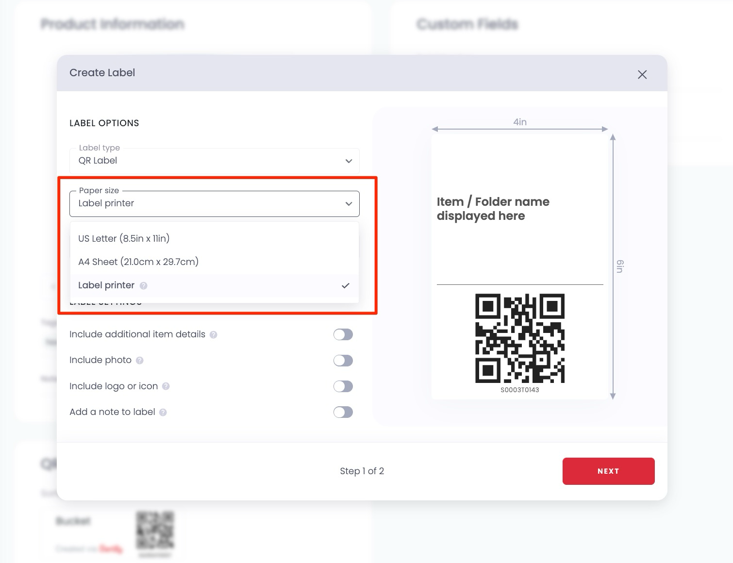 Create QR Code and Barcode Labels – Sortly Help Center