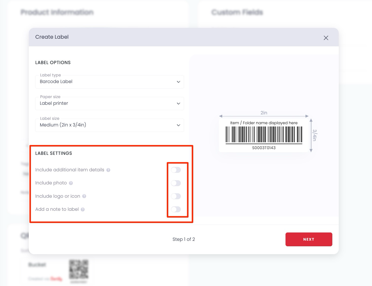 Create QR Code and Barcode Labels – Sortly Help Center