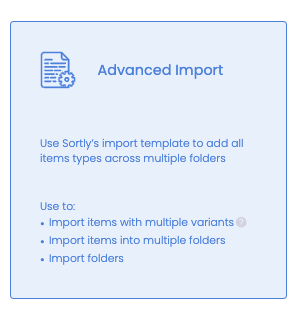 Bulk Importing New Items/Folders – Sortly Help Center