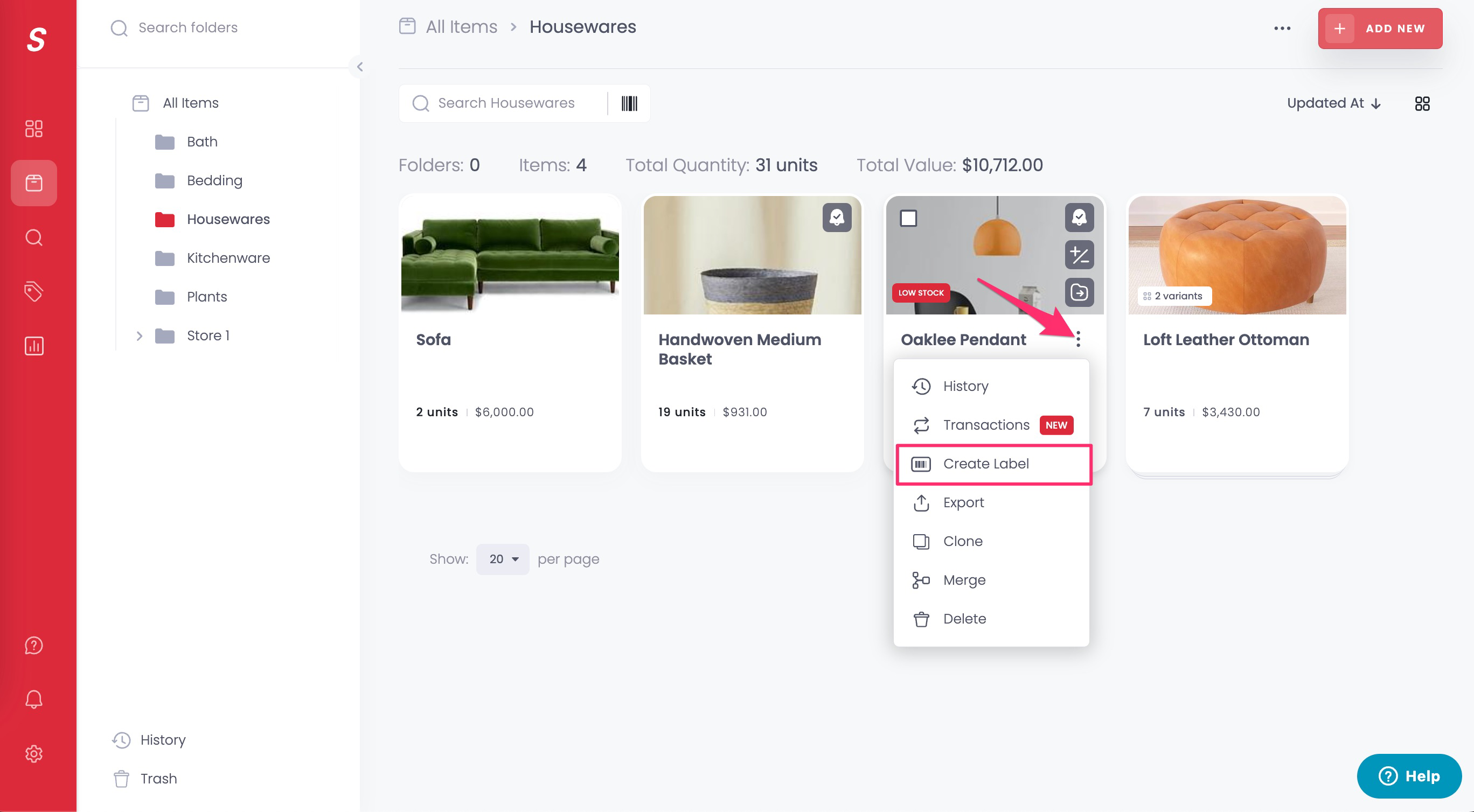 Create QR Code and Barcode Labels – Sortly Support