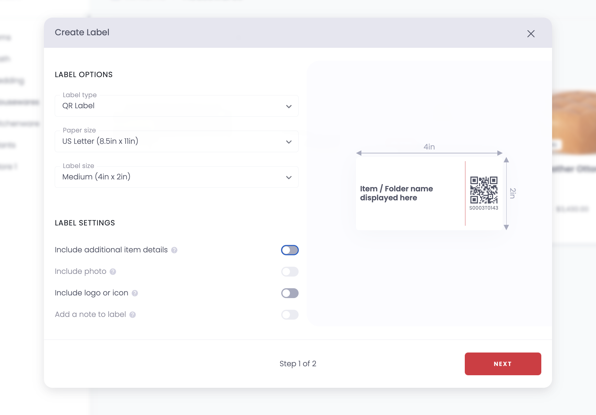 Create QR Code and Barcode Labels – Sortly Support