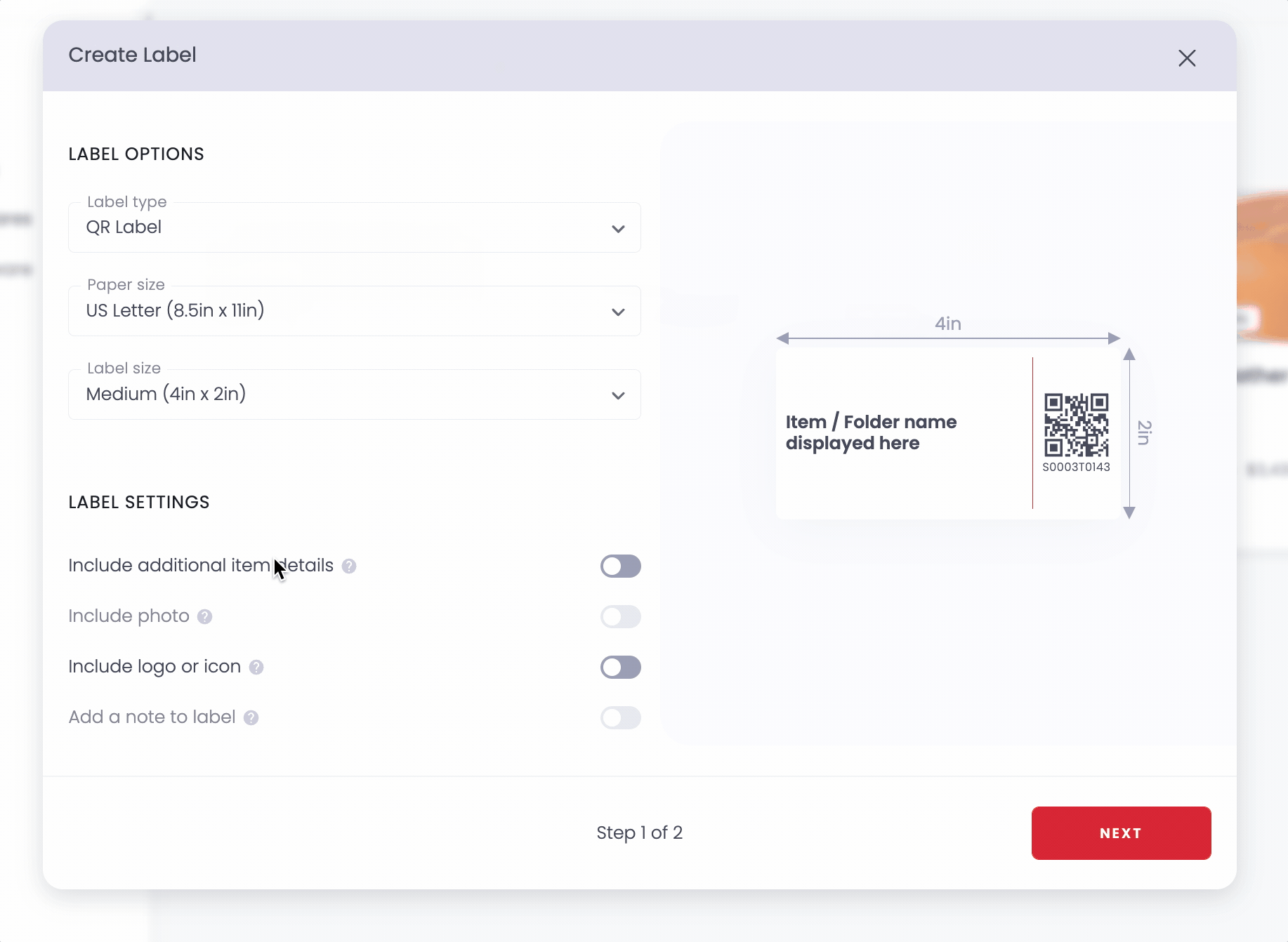 Create QR Code and Barcode Labels – Sortly Support