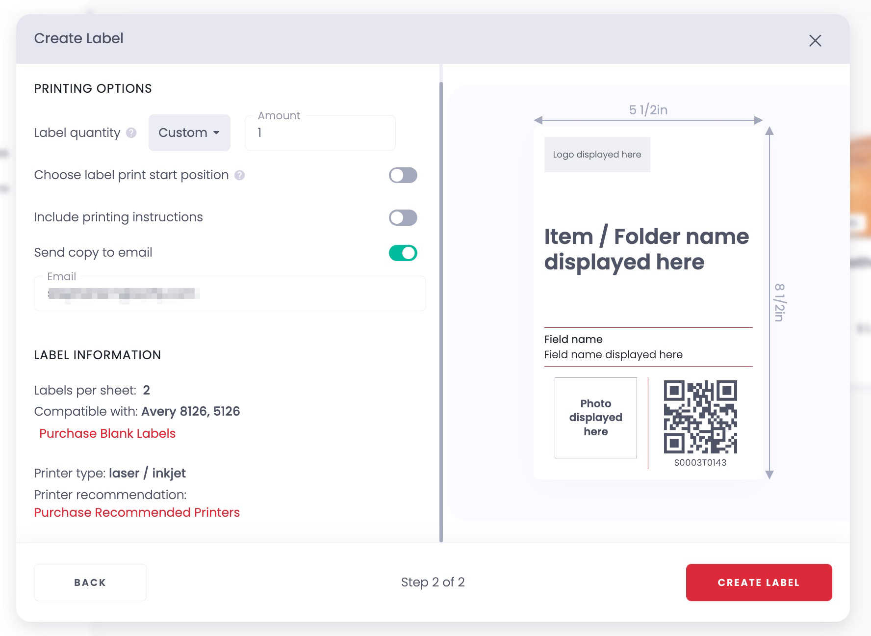 Create QR Code and Barcode Labels – Sortly Support